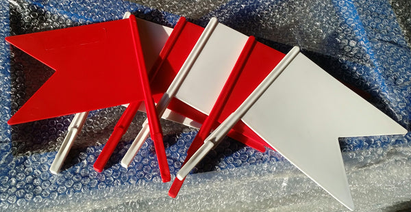 Jump Flags - Red and White - flag only (pair) – Ovarit Jumps